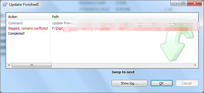 SVN更新（update）文件时，报skipped, remains conficted时的解决办法_svn skipped remains conflicted-CSDN博客