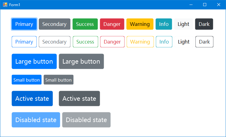 C# 自绘 Bootstrap 风格 WinForms 按钮_c# winform bootstra样式-CSDN博客
