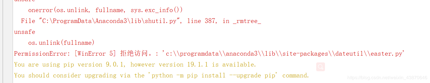 安装pytest失败，出现PermissionError: [WinError 5] 拒绝访问。解决办法_pytest ...