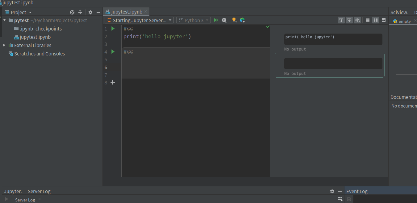 Pycharm2019.2使用Jupyter notebook无法输出显示no output解决方案-CSDN博客