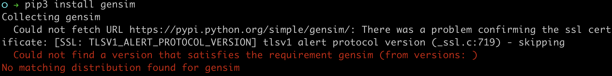 Jupyter notebook中安装gensim问题_jupyter notebook如何下载gensim库-CSDN博客