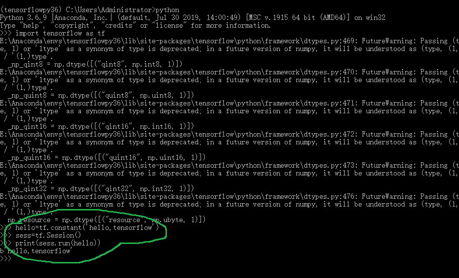 anaconda+python3.6+opencv+tensorflow环境的搭建_conda create -n tensorflow py36 python=3.6-CSDN博客