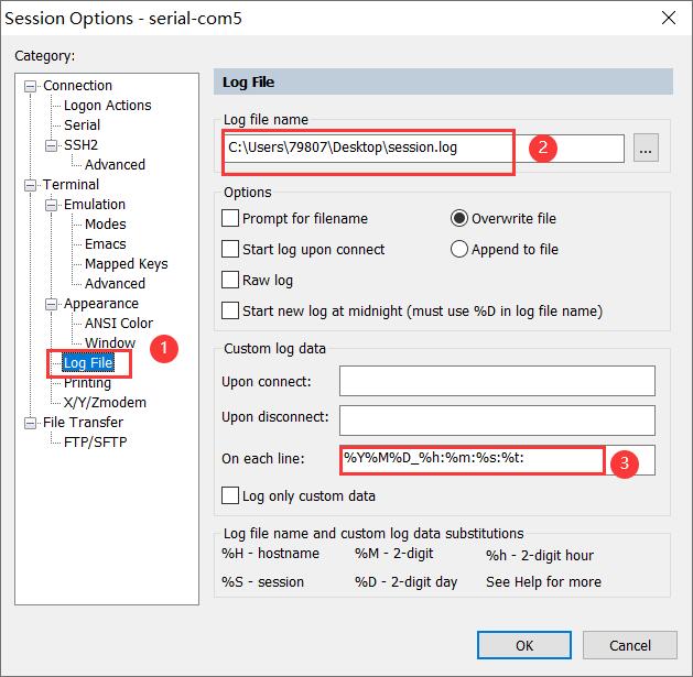 Add timestamp to SecureCRT log - Programmer Sought