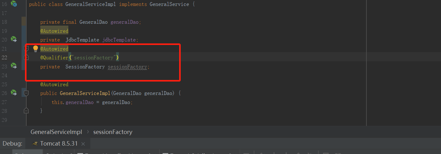 No qualifying bean of type 'org.springframework.jdbc.core.JdbcTemplate' available: expected at ...