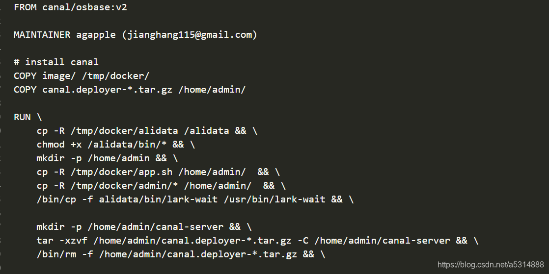 阿里canal Docker版本部署(一)canel Dockerfile Csdn博客