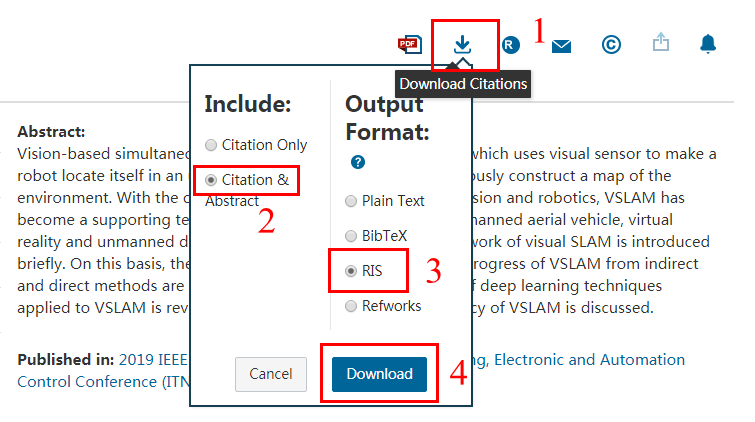 IEEE下载citation并导入Endnote供写论文时引用_如何ieee论文引用工具-CSDN博客