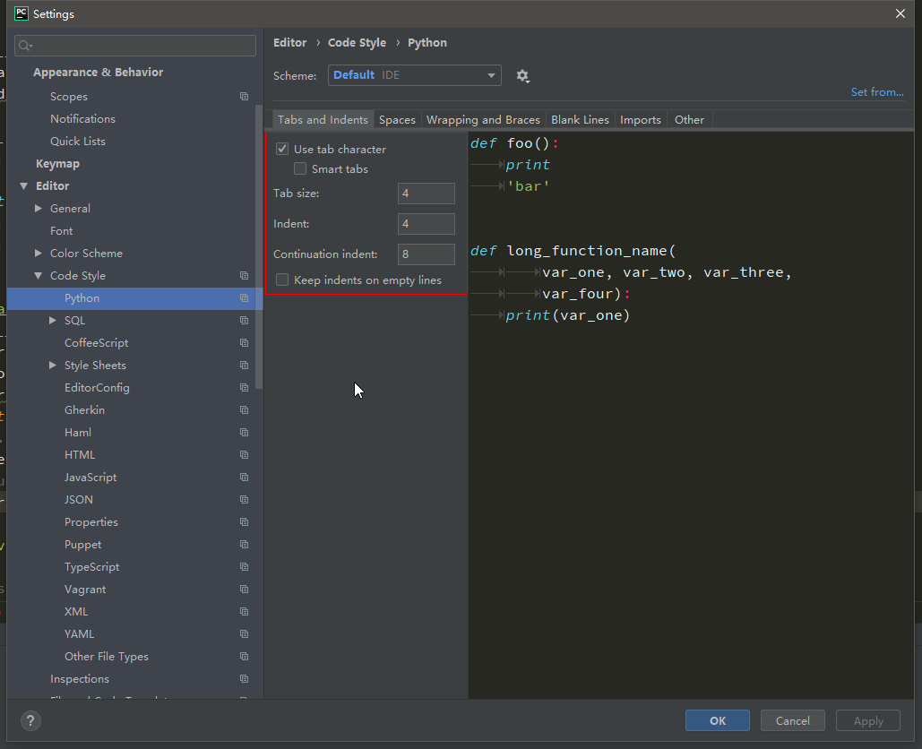 pycharm中代码tab和四个空格如何相互替代_python将文中空格替换成tab分割-CSDN博客