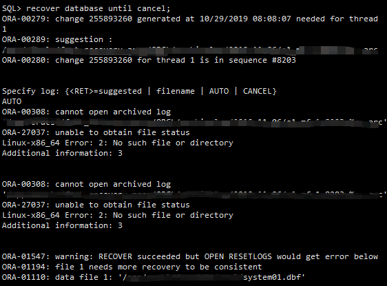 ORA-01033、ORA-00313、ORA-01624等启动Oracle数据库报错-CSDN博客