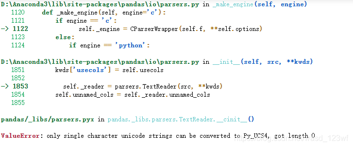 关于报错:valueerror Only Single Character Unicode Strings Can Be Converted