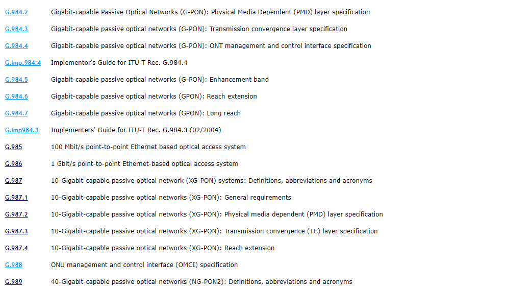 GPON ITU-T G.xxx 标准协议下载_g.984标准官网-CSDN博客