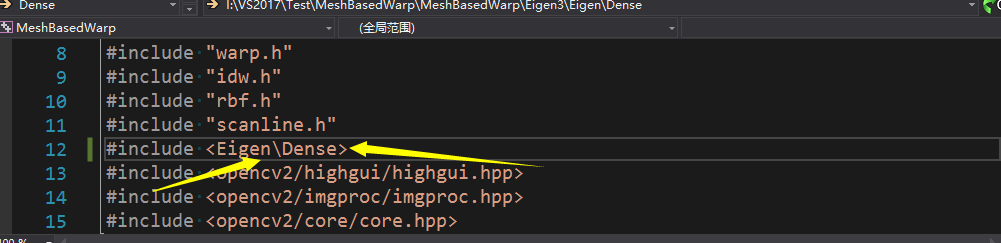 fatal error C1083: 无法打开包括文件: “Eigen\Dense”: No such file or directory_c++导入eigen文件无法打开包括文件-CSDN博客