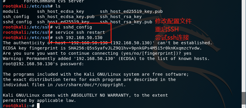 Xshell连接kali&不成功解决方法_xshell连接kali连不上-CSDN博客