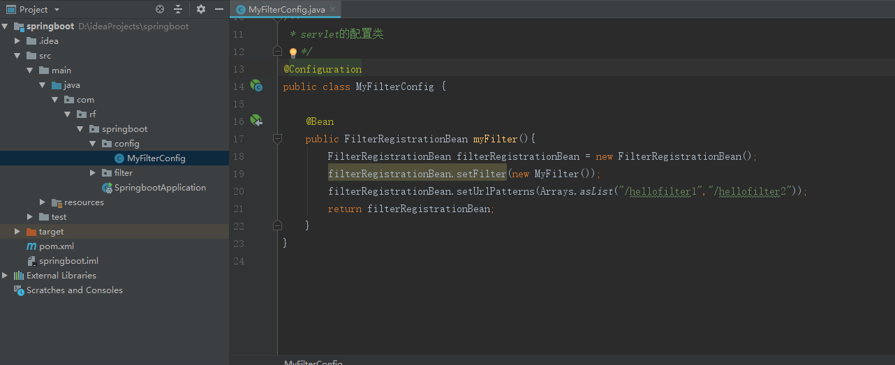springboot注册filter示例_springboot注册filter listener示例-CSDN博客