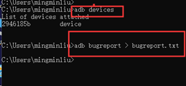 使用ADB命令抓取手机日志——如手机无响应adb bugreport > bugreport.txt_adb bugreport > bugreport.txt - waiting for ...