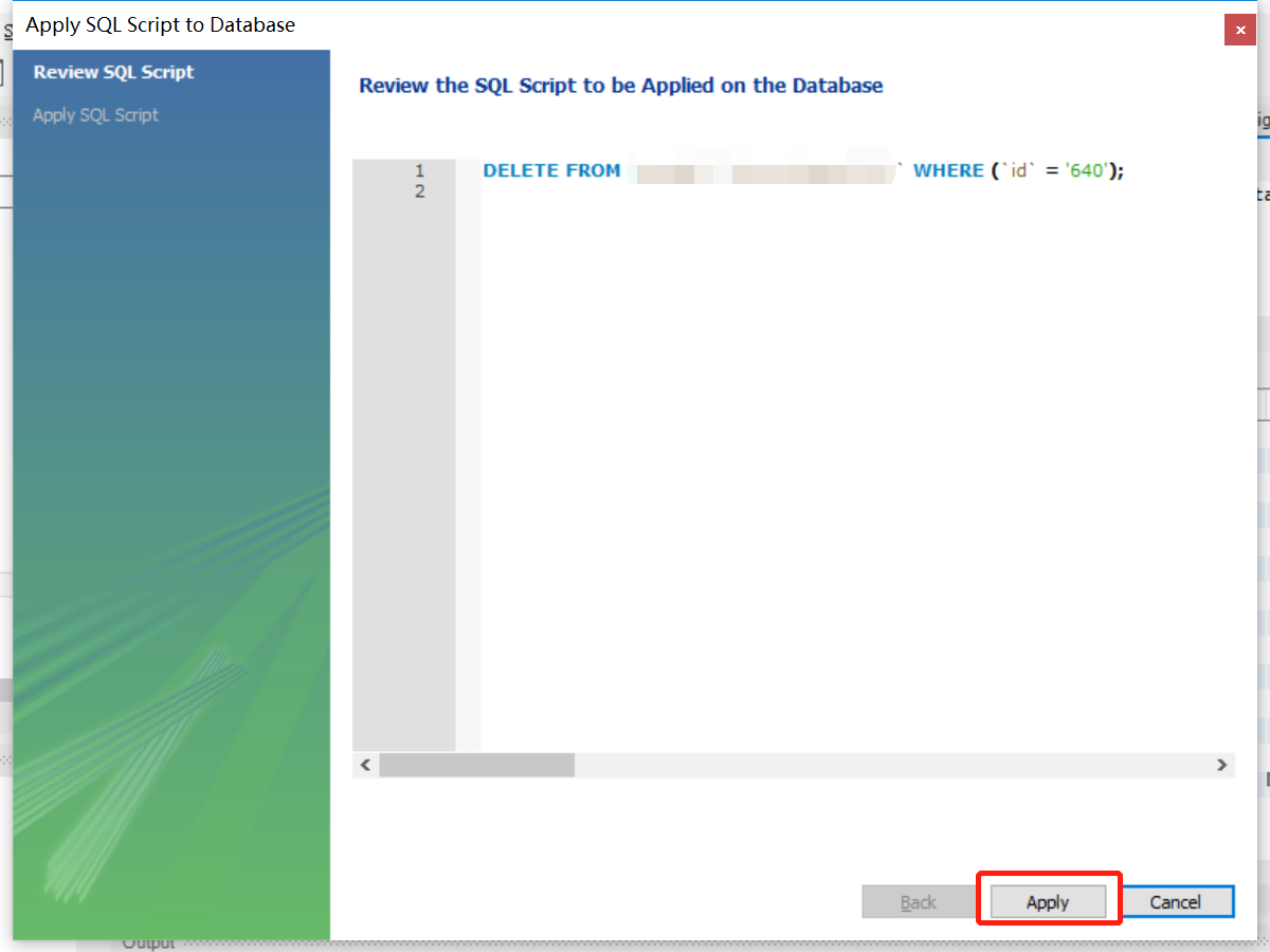 Mysql Workbench删除手动删除数据 Mysql Workbench删除一条数据 Csdn博客