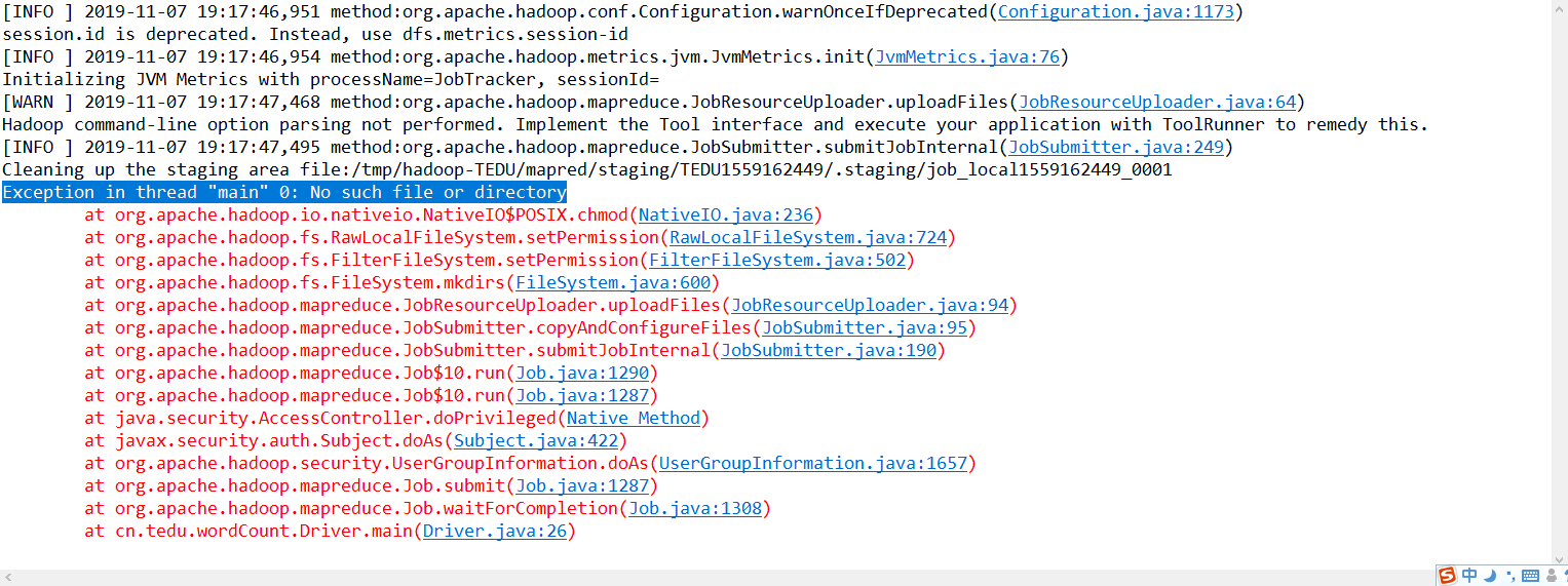 Hadoop-Exception in thread "main" 0: No such file or directory解决方案-CSDN博客