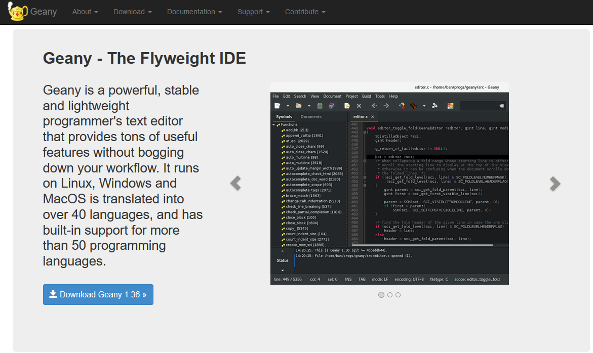 Geany set all black theme - Programmer Sought