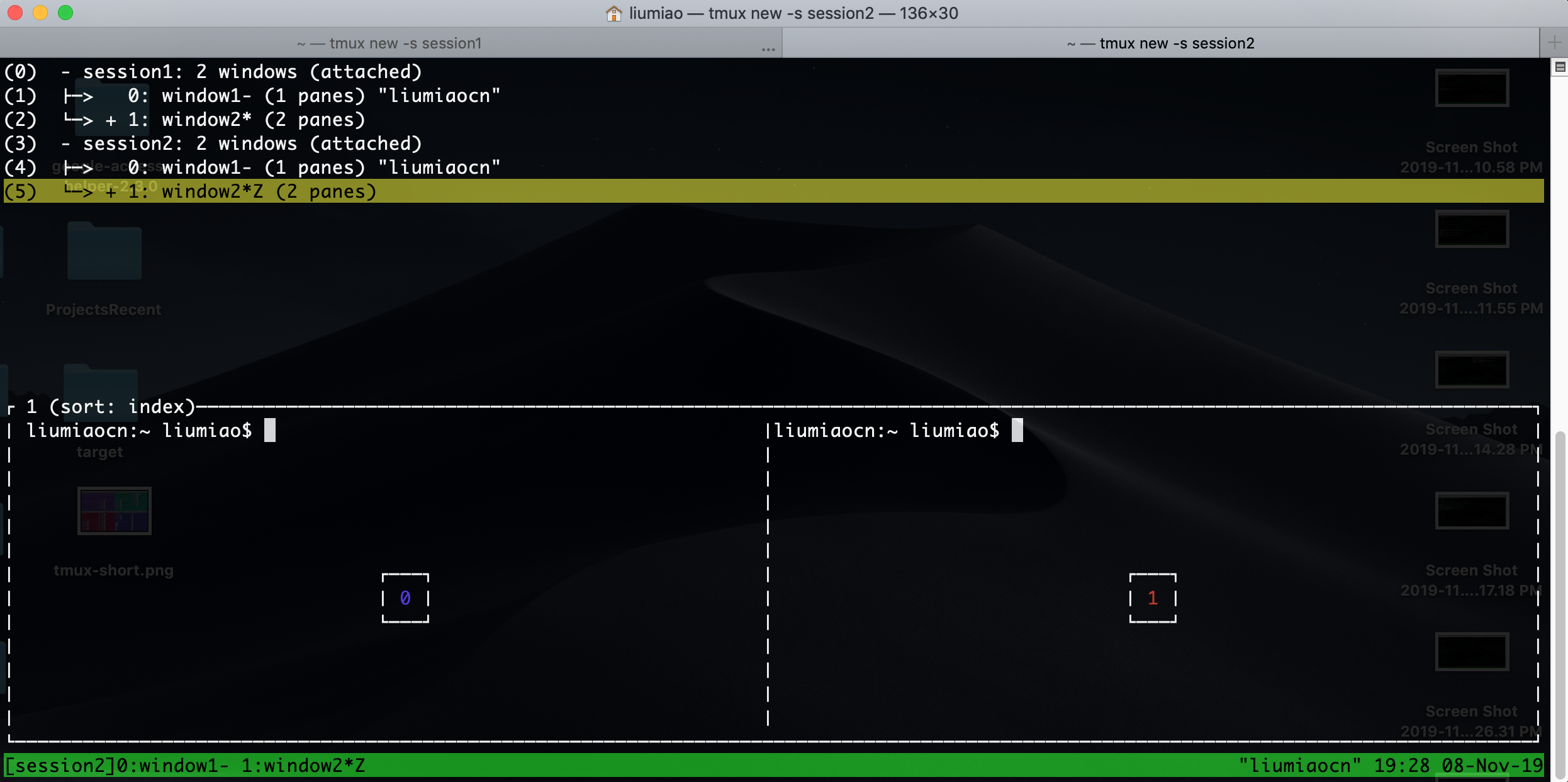 tmux使用指南：3 :快捷键方式基本操作_tmux 窗口内容上移快捷键-CSDN博客