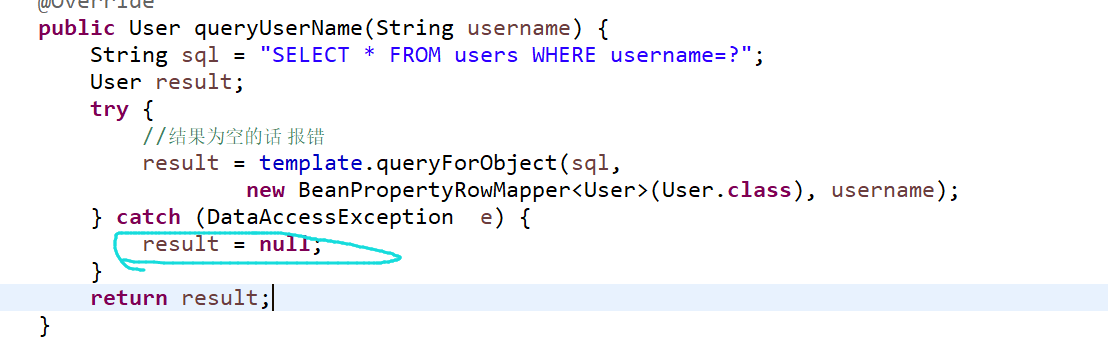 关于queryqueryForObject方法返回结果为空会报错及解决方法_queryforobject 查询为空-CSDN博客