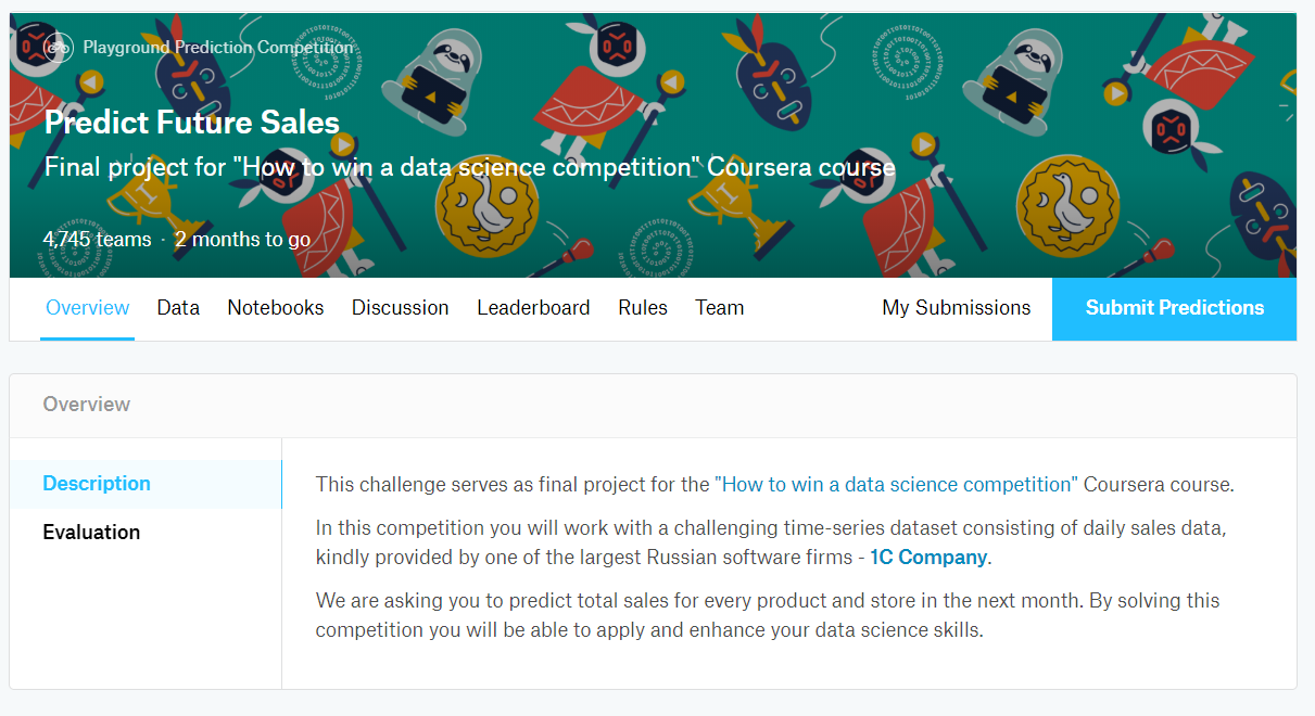 预测未来销售（Predict Future Sales） 第一次参加kaggle的记录_predict future sales ...