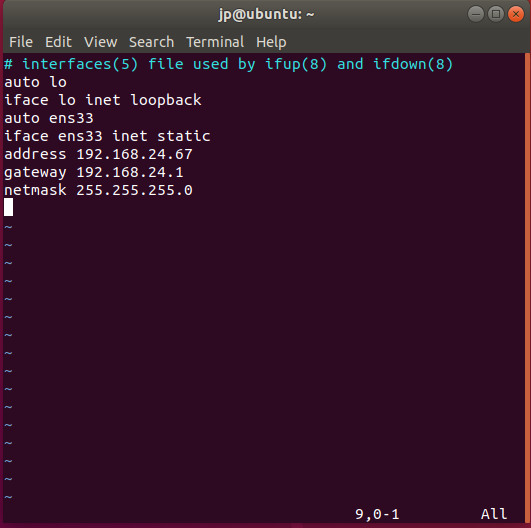 虚拟机Ubuntu 18.04配置固定IP地址（ens33网卡，eth0也一样）ping百度_ubuntu 虚拟机 网卡配置ip 18.04-CSDN博客