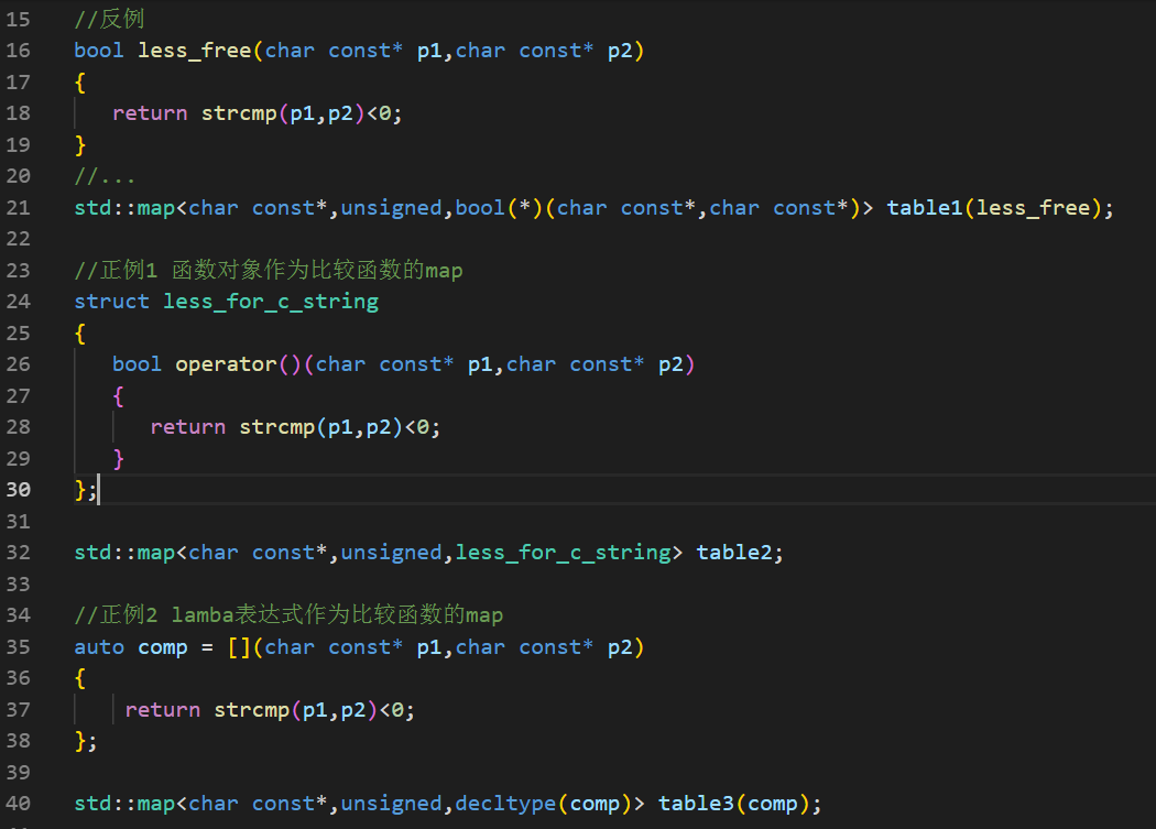 自定义比较函数用 函数对象或lamda表达式 代替比较函数stdmap 自定义比较函数 Csdn博客 