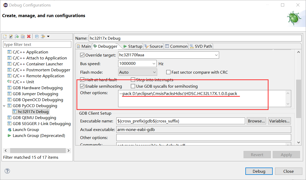 eclipse + armgcc + pyocd(CMSIS-DAP) 进行嵌入式MCU Debug_pyocd调试 华大芯片-CSDN博客