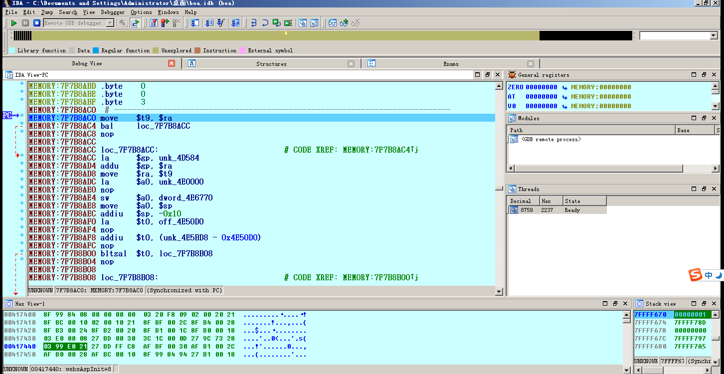 在IDA中安装mips插件和脚本以及IDA的动态调试_ida pro 安装需要python2.7-CSDN博客