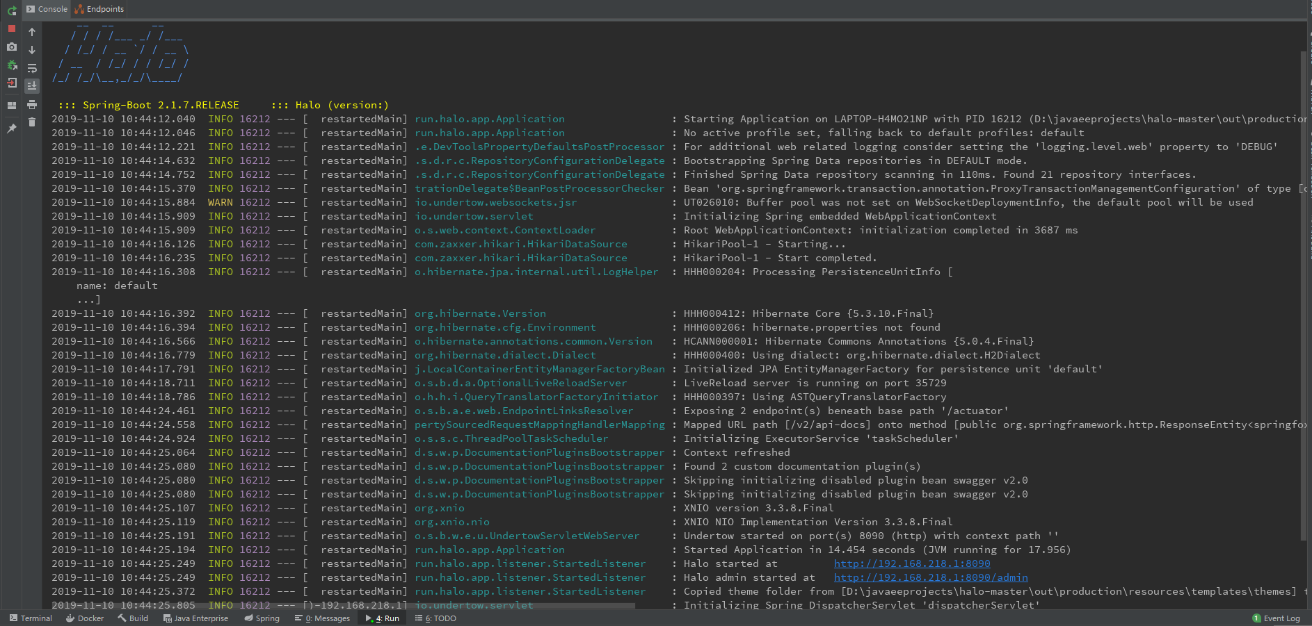 学习开源项目Halo(1) - 初步了解与运行Halo_halo框架-CSDN博客