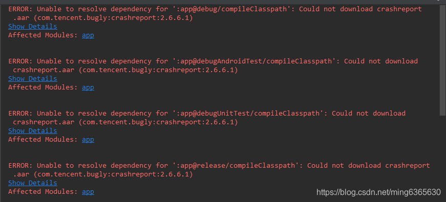 Unable To Resolve Dependency For App Debug Compileclasspath Could Not Download