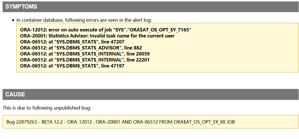 ORACLE 18C "ORA-12012 ORA-20001" 问题分析_oracle 函数执行错误 ora-20001-CSDN博客