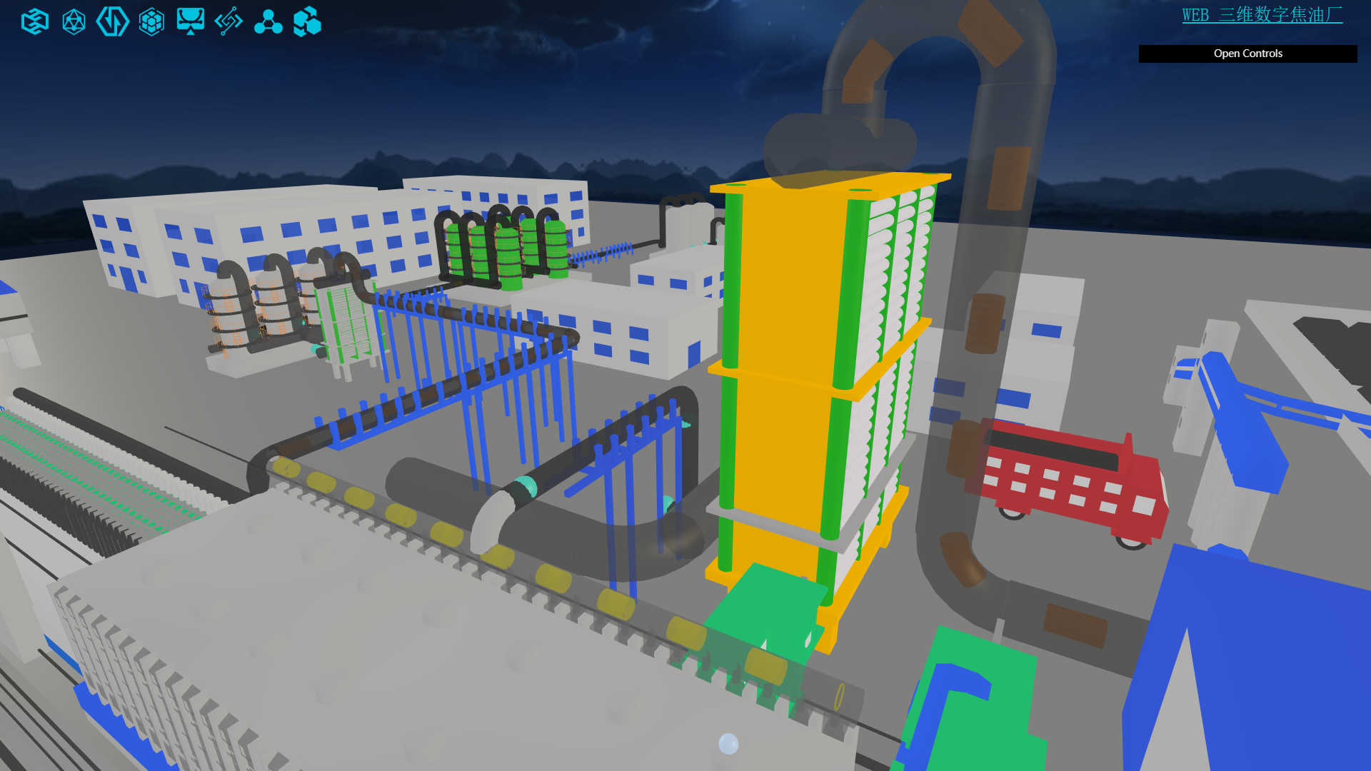 Web 3D焦化厂-智慧数字焦化厂HTML5+WebGL(Threejs)案例实战 - allenjiao - 博客园
