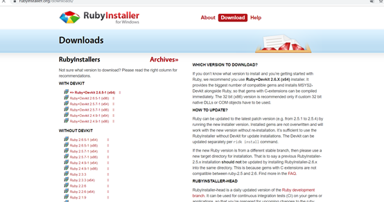 Windows环境下安装Ruby教程_ruby.exe-CSDN博客