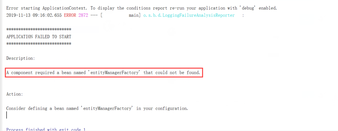 A component required a bean named 'entityManagerFactory’ that could not be found.解决方法（亲测有效）-CSDN博客