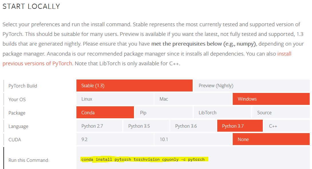 深度学习环境搭建及测试（windows10+anaconda+pytorch(cpu版)）_深度学习环境测试-CSDN博客