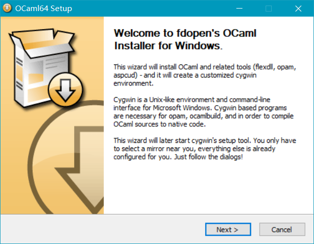OCaml for windows安装_window ocaml 安装-CSDN博客