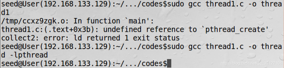 Undefined Reference To Pthread Create 问题解决 Soulven的小确幸的博客 Csdn博客