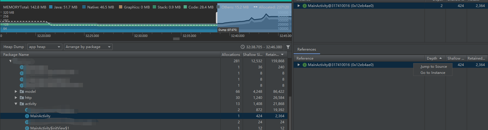 Android studio profile查看内存泄漏_android leaks-CSDN博客