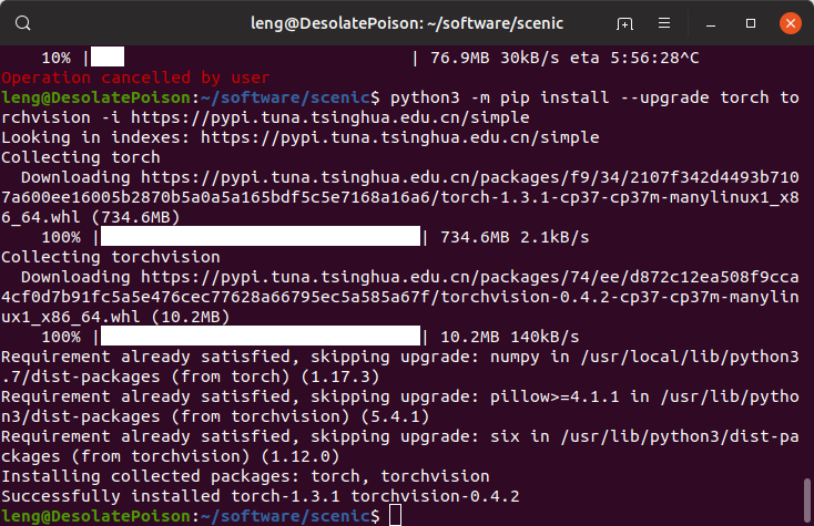 pip3 Pytorch下载[清华源下载]_python pip3清华云下载-CSDN博客