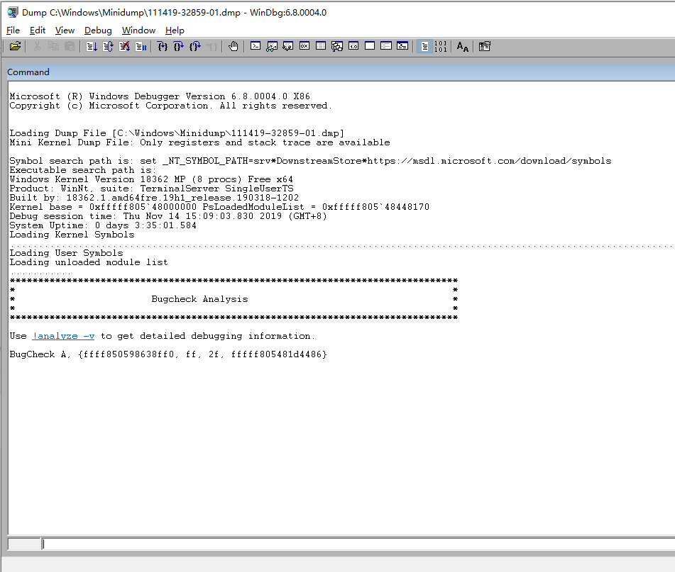 Win10蓝屏dmp文件分析原因_kibugcheckdispatch-CSDN博客