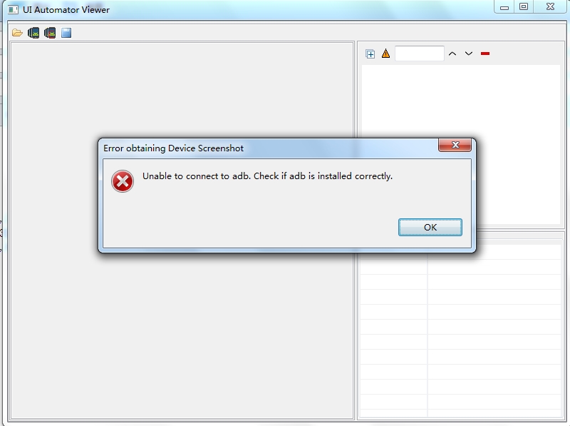 Unable to connect to adb.Check if adb is installed correctly：使用uiautomatorviewer定位元素报错_unable to ...