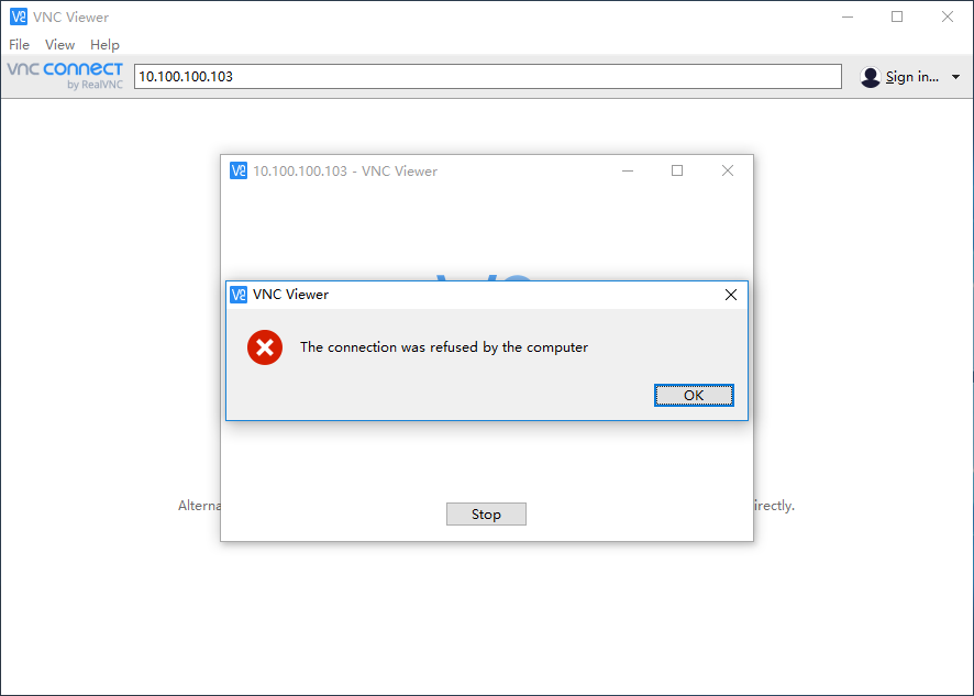解决Windows系统下VNC Viewer无法连接到远程主机上的VNC Server的问题_the connection was refused by the computer-CSDN博客