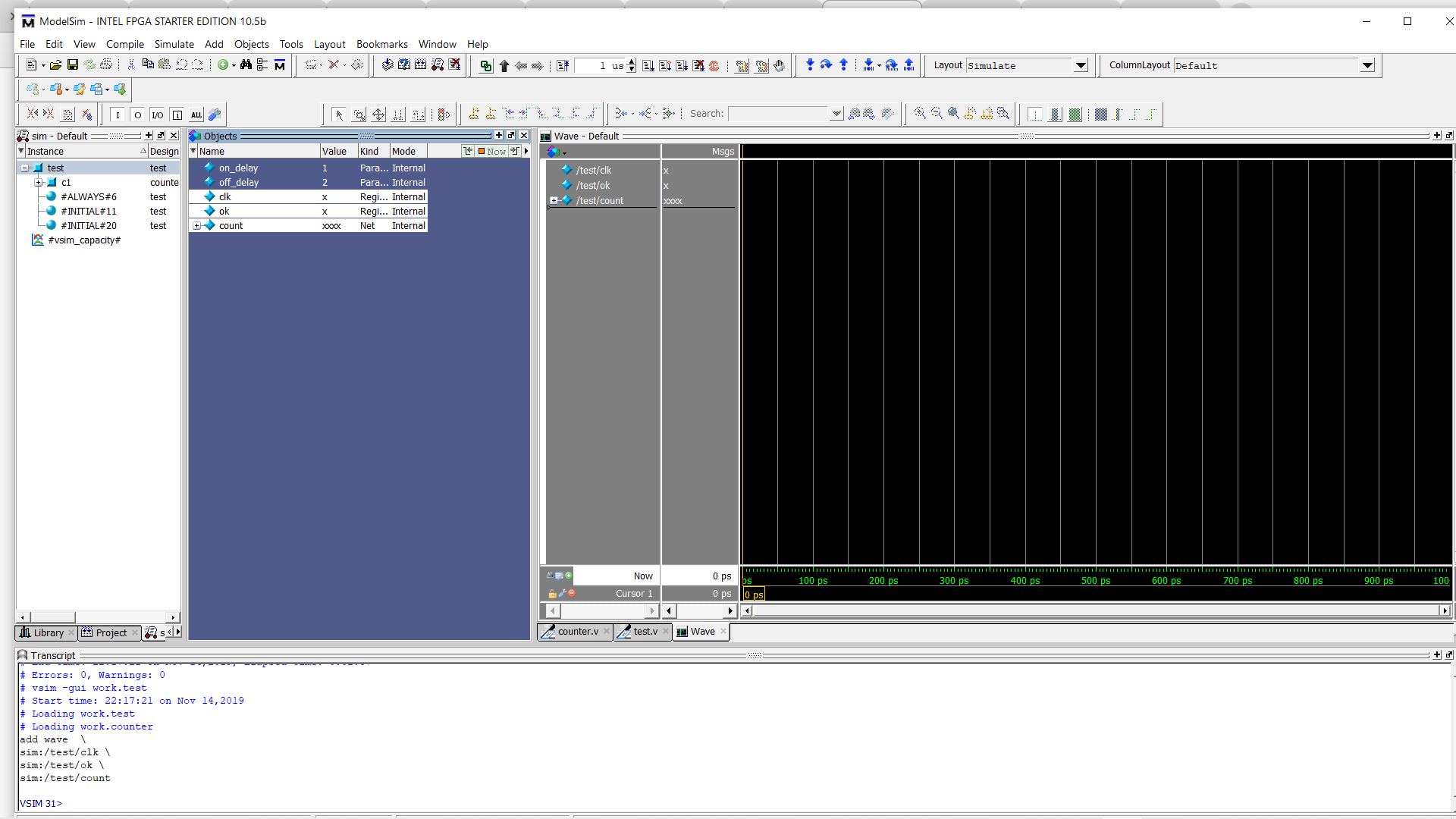 ModelSim波形仿真指南_modesim锯齿波仿真-CSDN博客