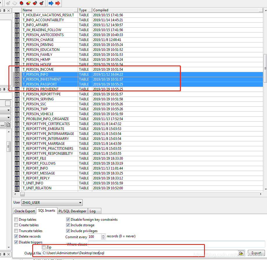使用plsql导出oracle表结构和数据详解 数据泵导入导出plsql Export Tables Csdn博客 1356