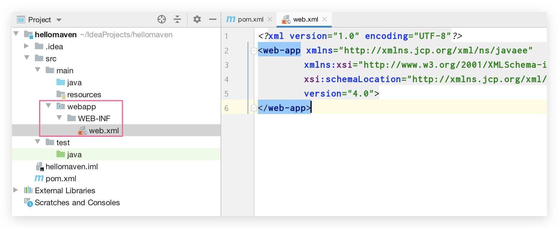 项目创建好后，如何在idea中自动添加web.xml文件_idea64里怎么设置自动添加web目录-CSDN博客