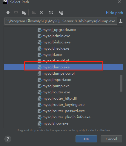 DataGrip path to mysqldump is wrong mysql导出备份文件路径错误-CSDN博客