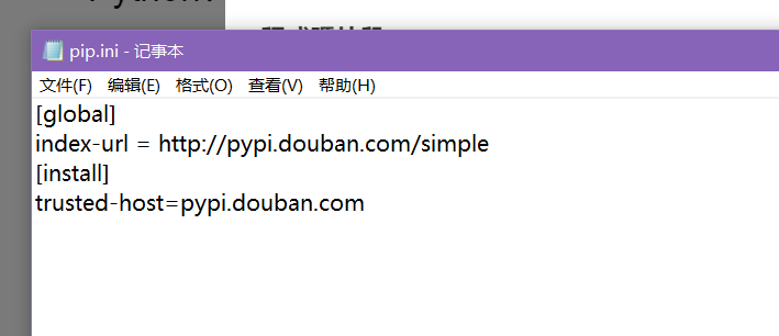 Python：指定豆瓣源(windows)_python douban-CSDN博客