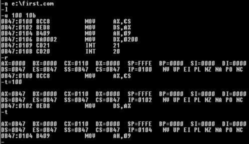DEBUG命令详解——计算机系统基础_cmd debug-CSDN博客