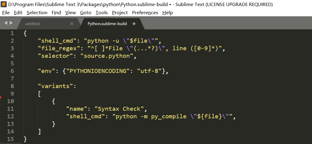 sublime text3 新建编译系统 && 调用wsl中的编译器_Cy@n的博客-CSDN博客