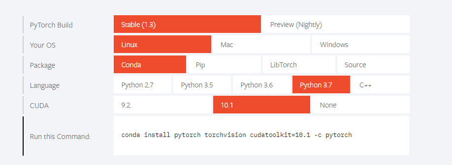 Install pytorch under linux - Programmer Sought